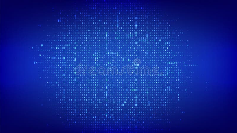 Binary Code Background. Background of Binary Code with Digits 1 and 0 ...