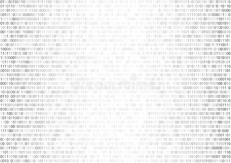 Binary Code Background stock vector. Illustration of white - 210690131