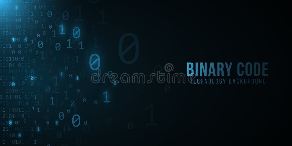 Binary Code Background. Hi-tech Modern Design. Programming Banner. World Network. Technology ...