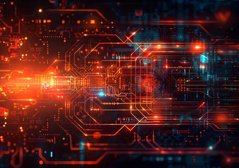 Binary Code Background Image Generated Using AI. Stock Illustration ...