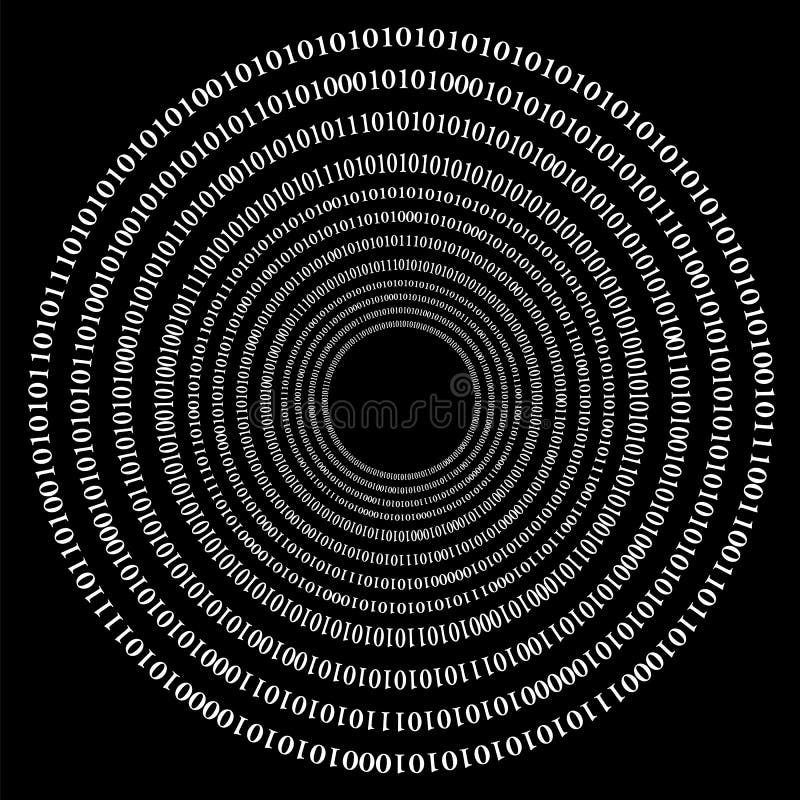 Binary Code Triangle. Numbers Concept Stock Vector - Illustration of ...