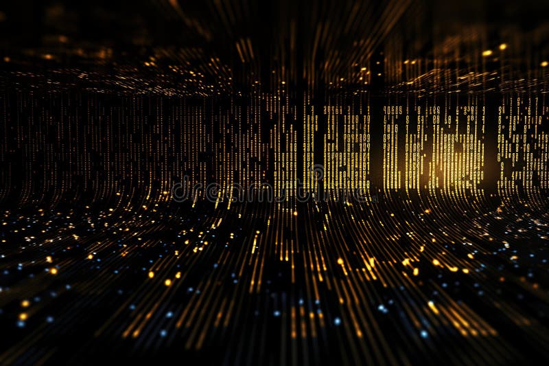 Binary Code Background. Programming and Coding Concept Stock Photo - Image of science, board ...