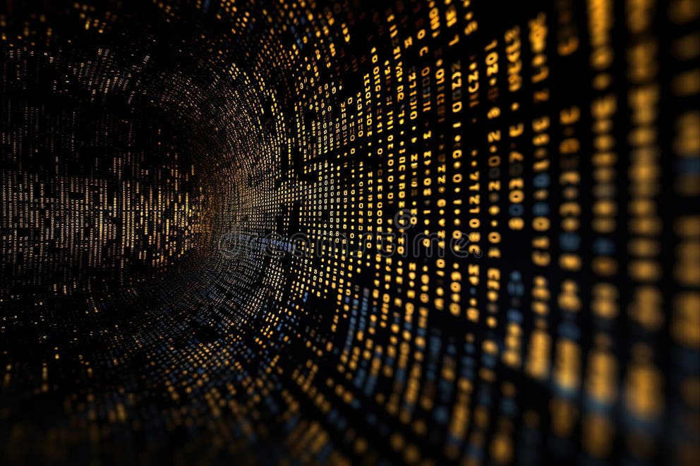 Binary Code Background. Programming and Coding Concept Stock Photo - Image of technology, future ...