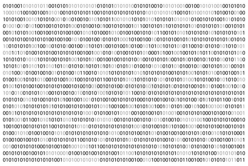 Sheet Of Binary Codes As Abstract Texture Stock Illustration ...