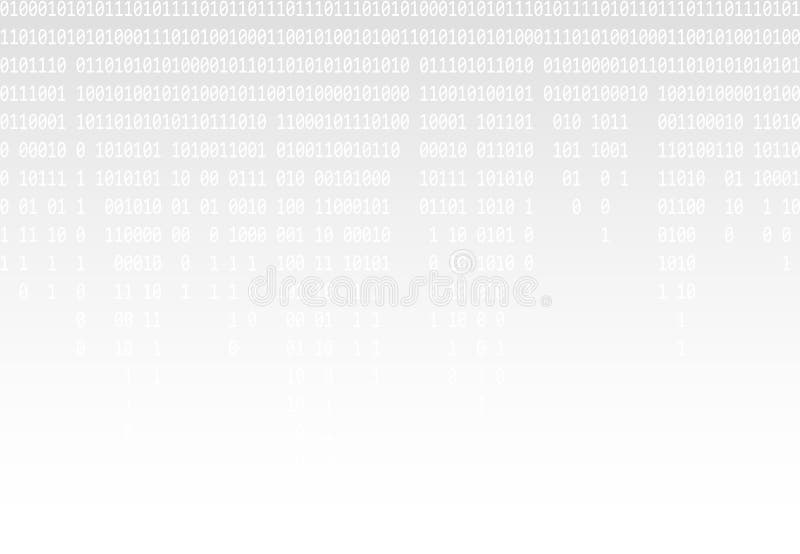 Binary Code Gray Graphics Background Stock Vector - Illustration of internet, background: 218282098