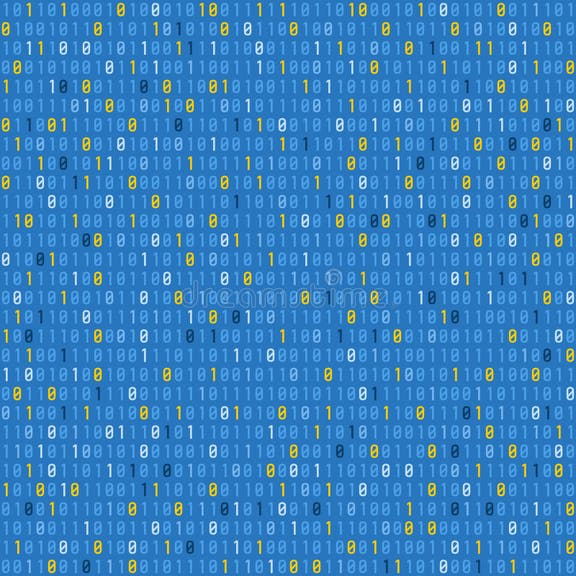Binary code background stock vector. Illustration of data - 223599997