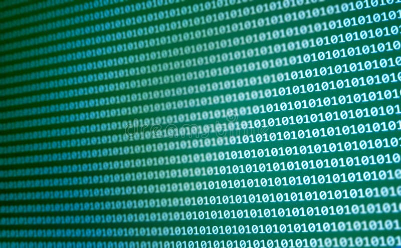 Technology Binary Code Background.Digital Binary Data and Secure Data ...
