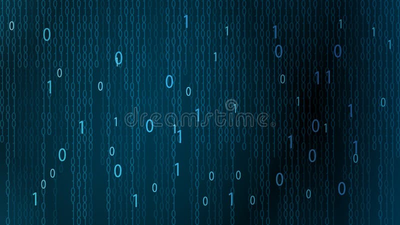 Binary Code Background Vector Design Stock Vector - Illustration of ...