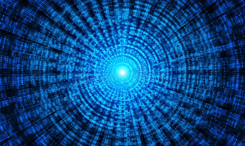 Binary Code Backgrounds, a Sequence of Zero and One Number As Speed ...