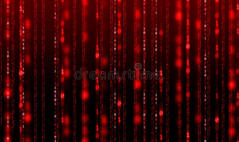 Binary Code Backgrounds A Sequence Of Zero And One Number On A Red