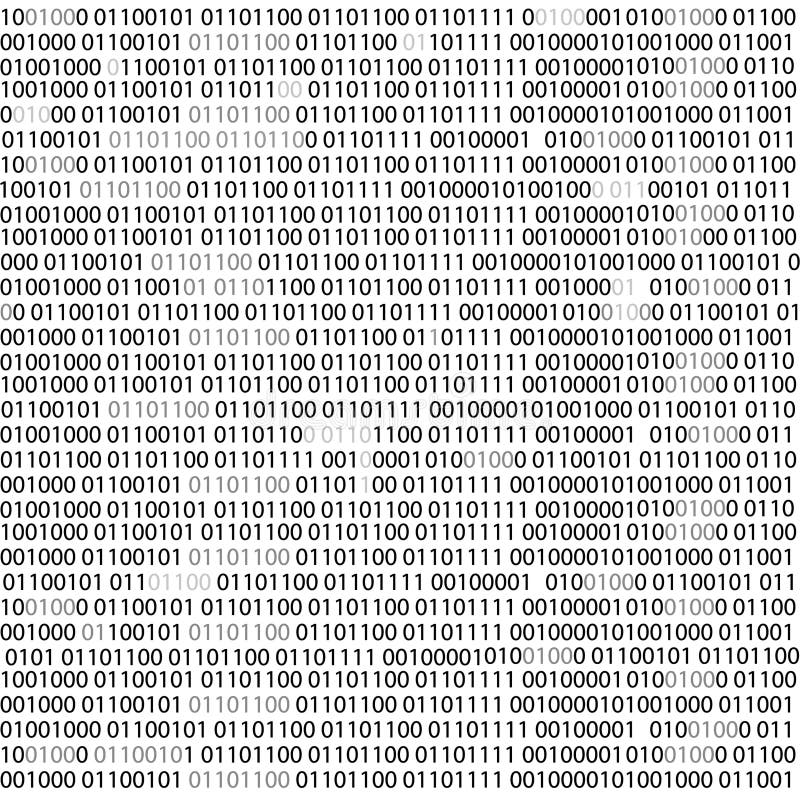 Binary Code Binary Computer Matrix Background. Futuristic Steam Screen ...