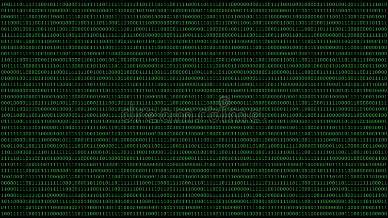 Binary Code Black and Green Animation Stock Video - Video of algorithm ...