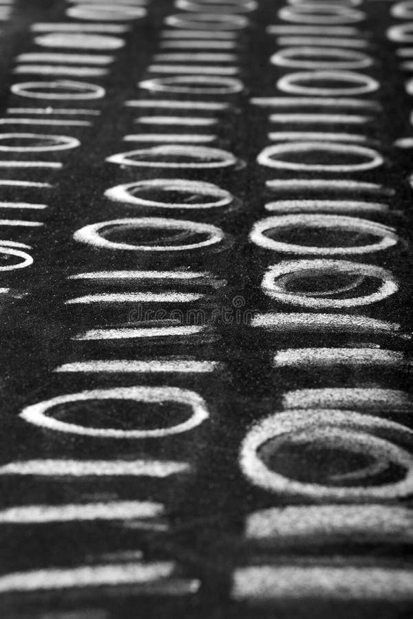Binary code on blackboard stock photo. Image of backdrop - 40281640