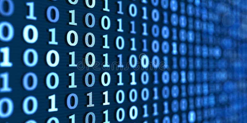 Computer Bug and Binary Code Stock Illustration - Illustration of ...