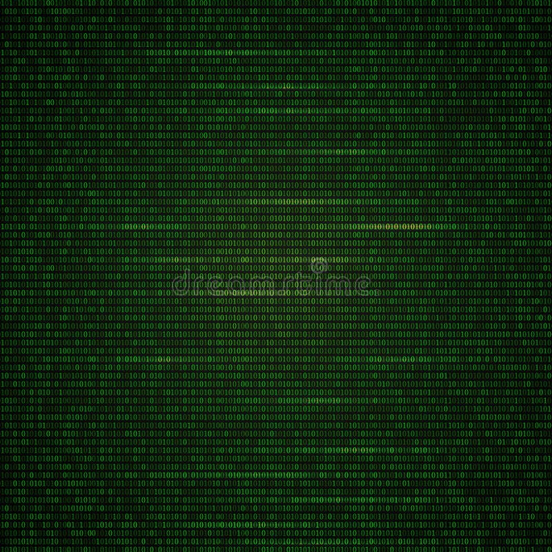 Binary Code Bright Green Background. Programming Code. Big Data Concept ...
