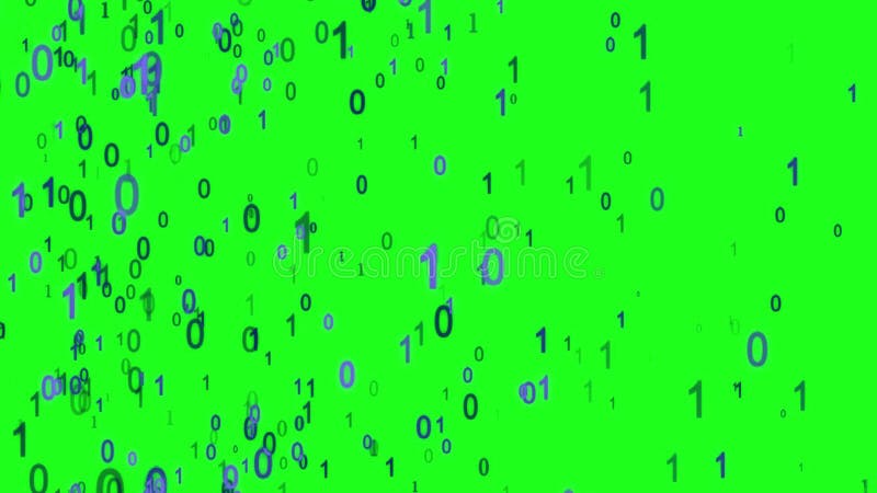 Binary Code on the Chroma Key Stock Footage - Video of cyberspace ...