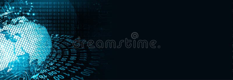 Binary Code Circuit Industrial Business Background. Background ...