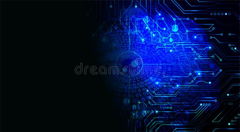 Binary Code Circuit Industrial World Business Background. Background ...