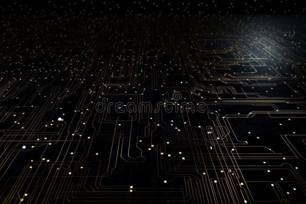 Binary Code and Circuitry Pattern Stock Illustration - Illustration of internet, network: 290482829