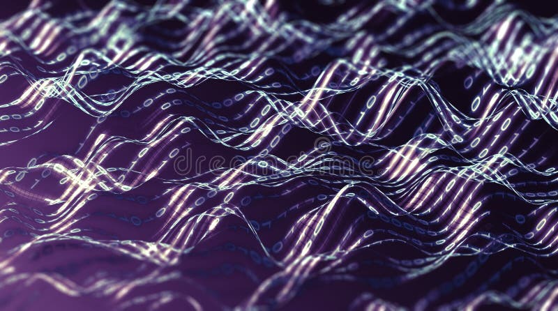 Binary Code Close Up Design.3d Rendering Stock Illustration - Illustration of binary, matrix ...