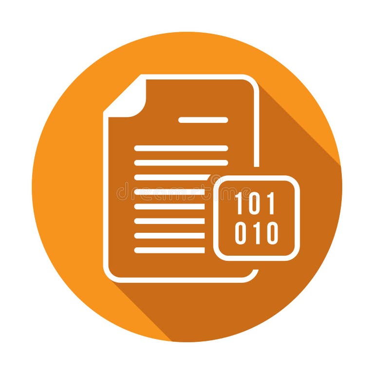 Binary Code Coding Document File Internet Page Web Icon. Vector Icon ... Binary Code Coding Document File Internet Page Web Icon. Vector Icon ...