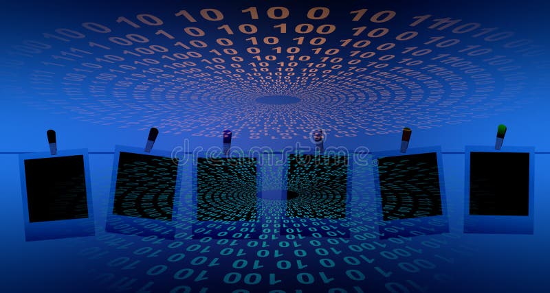 Binary Code and Cogs Background with Global Marketing , Digital Abstract Technology Background ...