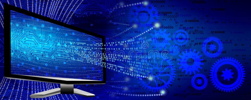 Binary Code Computer Background, Artificial Intelligence Digital Eye Abstract Technology ...