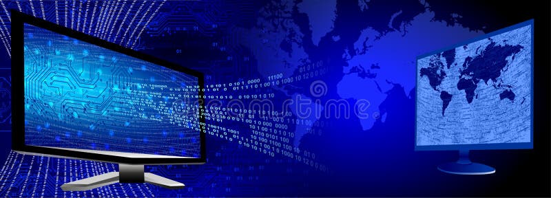 Binary Code Computer Background, Artificial Intelligence Digital Eye ...