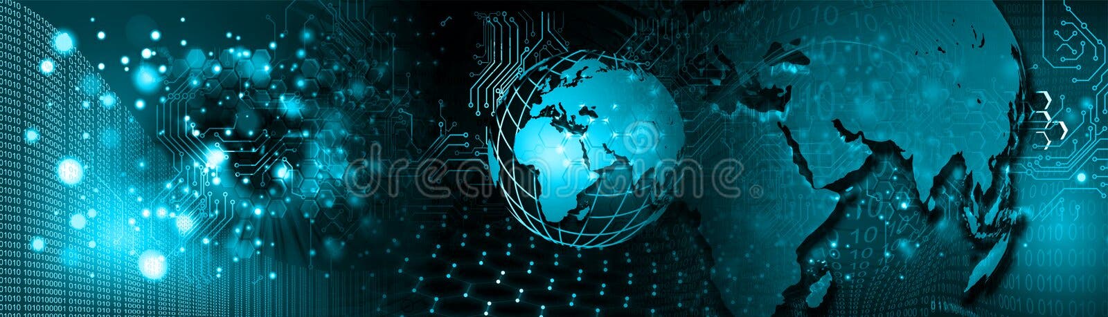 Binary Code Background, Artificial Intelligence Digital Eye Abstract ...