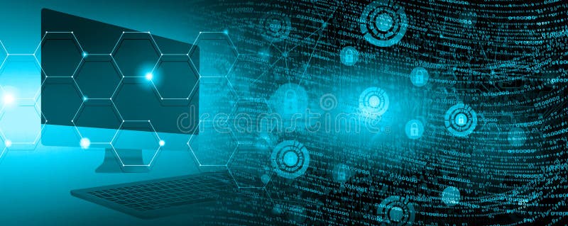 Binary Code Computer Background, Polygon Data Security or Protection ...