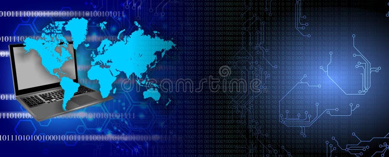 Binary Code Computer Circuit Industrial Business Background. Background ...