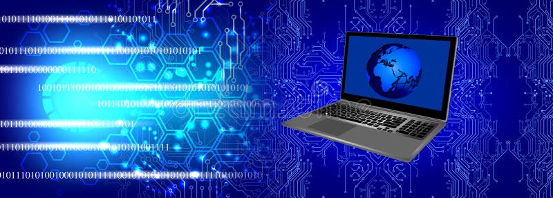 Binary Code Computer Circuit Industrial Business Background. Background ...