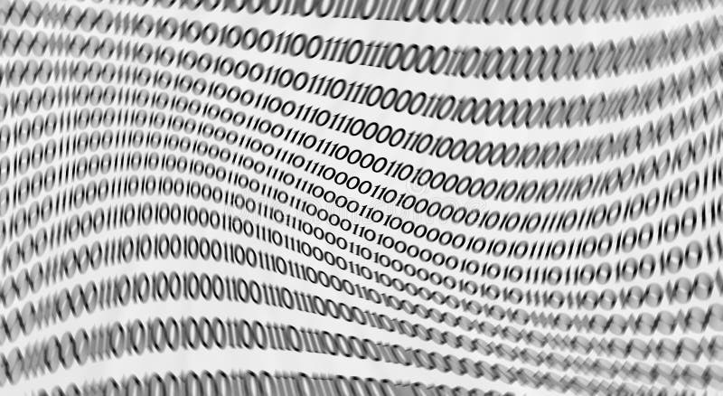 Binary Code Computer Code 01 DigitsCommunication Technology Capable of ...