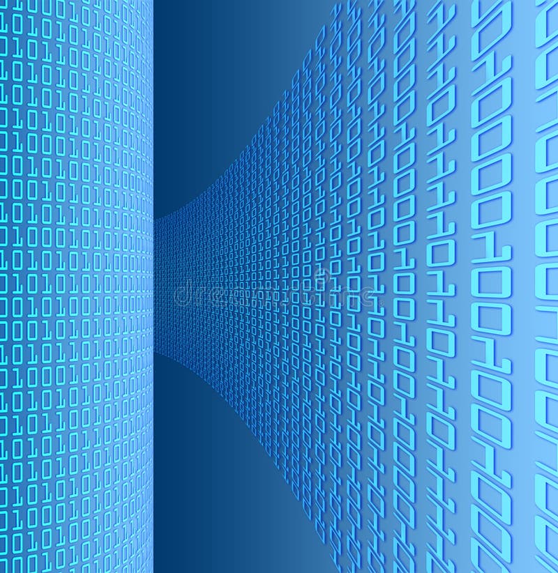 Binary code big bang stock illustration. Illustration of grid - 540275