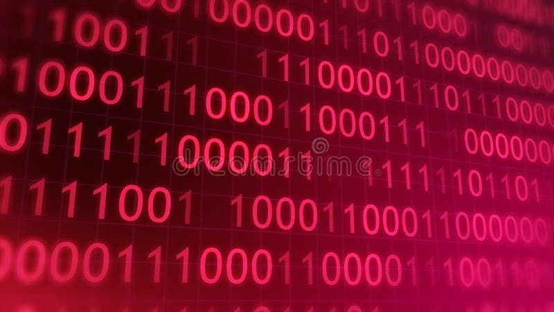BINARY CODE 3D BG with CAMERA MOVEMENT. ABSTRACT BINARY 0 and 1 Stock ...