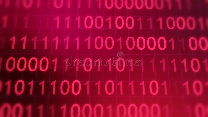 BINARY CODE 3D BG with CAMERA MOVEMENT. Stock Illustration ...
