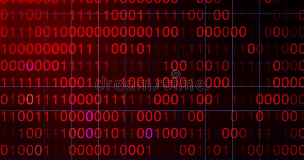 Binary Code 3d Bg with Camera Movement. Stock Illustration - Illustration of binary, database ...