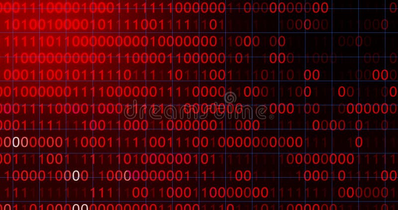 BINARY CODE 3D BG with CAMERA MOVEMENT. Stock Illustration ...