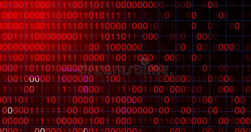 BINARY CODE 3D BG with CAMERA MOVEMENT. Stock Illustration ...