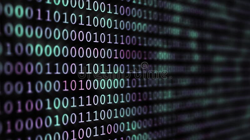 Binary code data stock video. Video of code, close, green - 209206861
