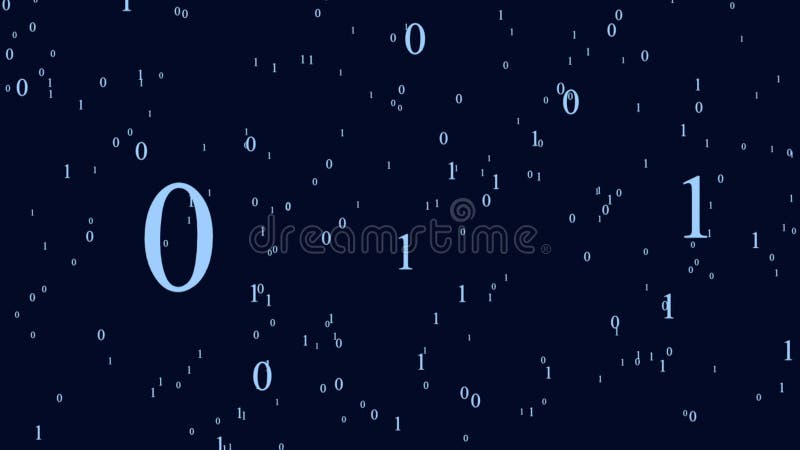 Binary Code Data Digital Technology And Interconnected Neural Network Binary Code Processing On