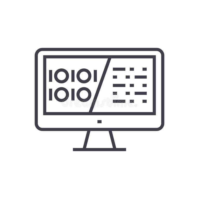 Encryption Linear Icon Stock Illustrations – 6,484 Encryption Linear ...