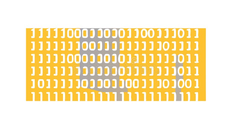 Binary Code Data Icon, Technology, Programming, Digital Information, Vector Design Generative AI ...