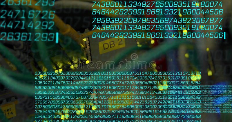 Binary Code And Data Processing Over Network Cables And Server Hardware
