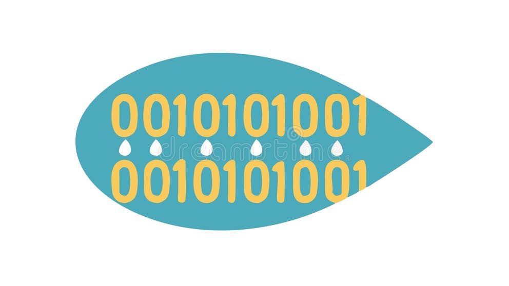 Binary Code Digital Data Icon for Technology and Coding, Vector Design ...