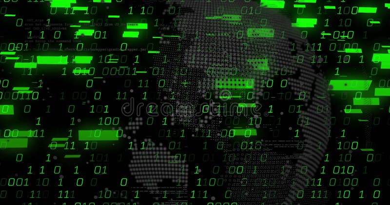 Binary Code and Digital Data Processing Over Pixelated Human Face Animation Stock Video - Video ...