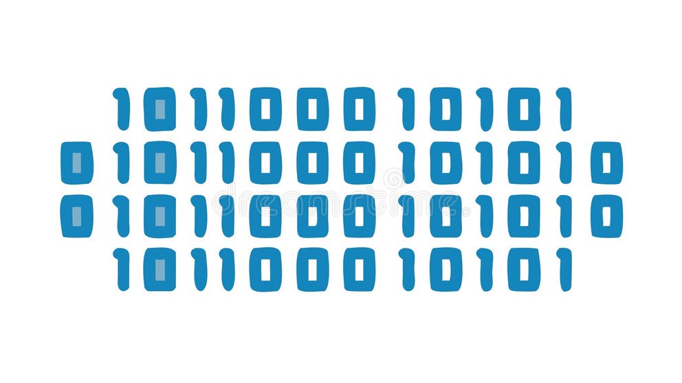 Binary Code Digital Data, Programming and Technology Pattern, Vector Design Generative AI Stock ...