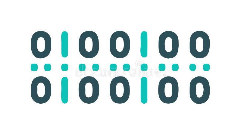 Binary Code Digital Data Stream Vector, Vector Design Generative AI ...