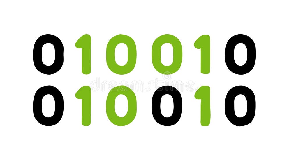 Binary Code Digital Data Symbol, Technology and Programming, Vector ...