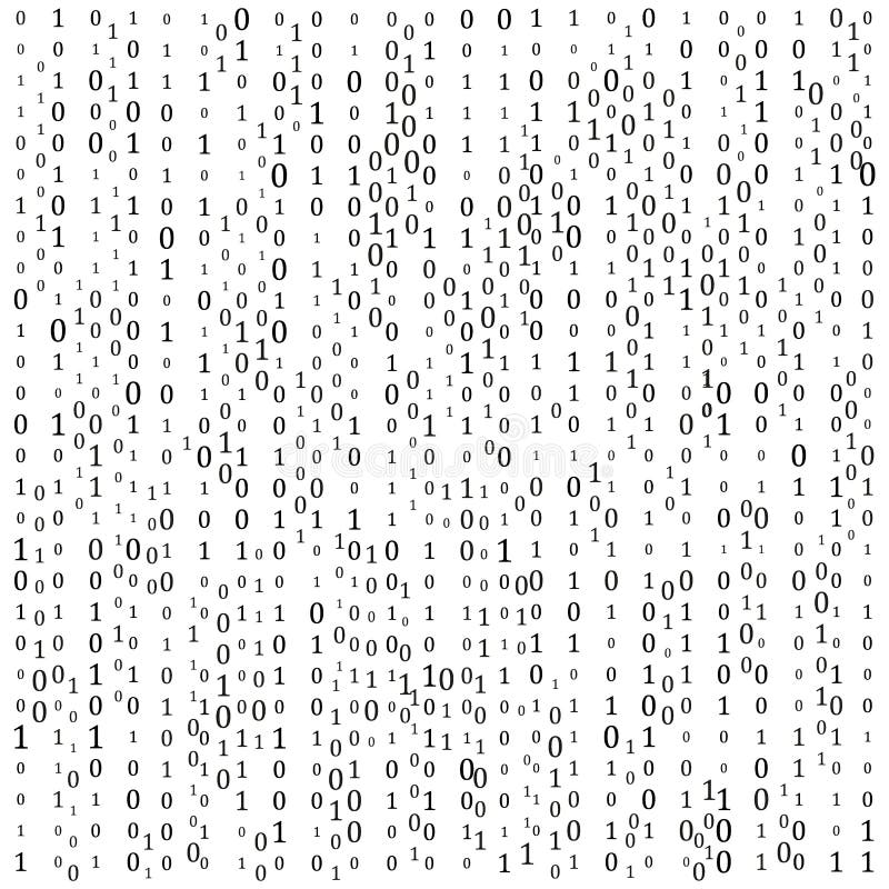 Blue Matrix Background. Binary Computer Code. Coding. Hacker Concept. Vector Background ...